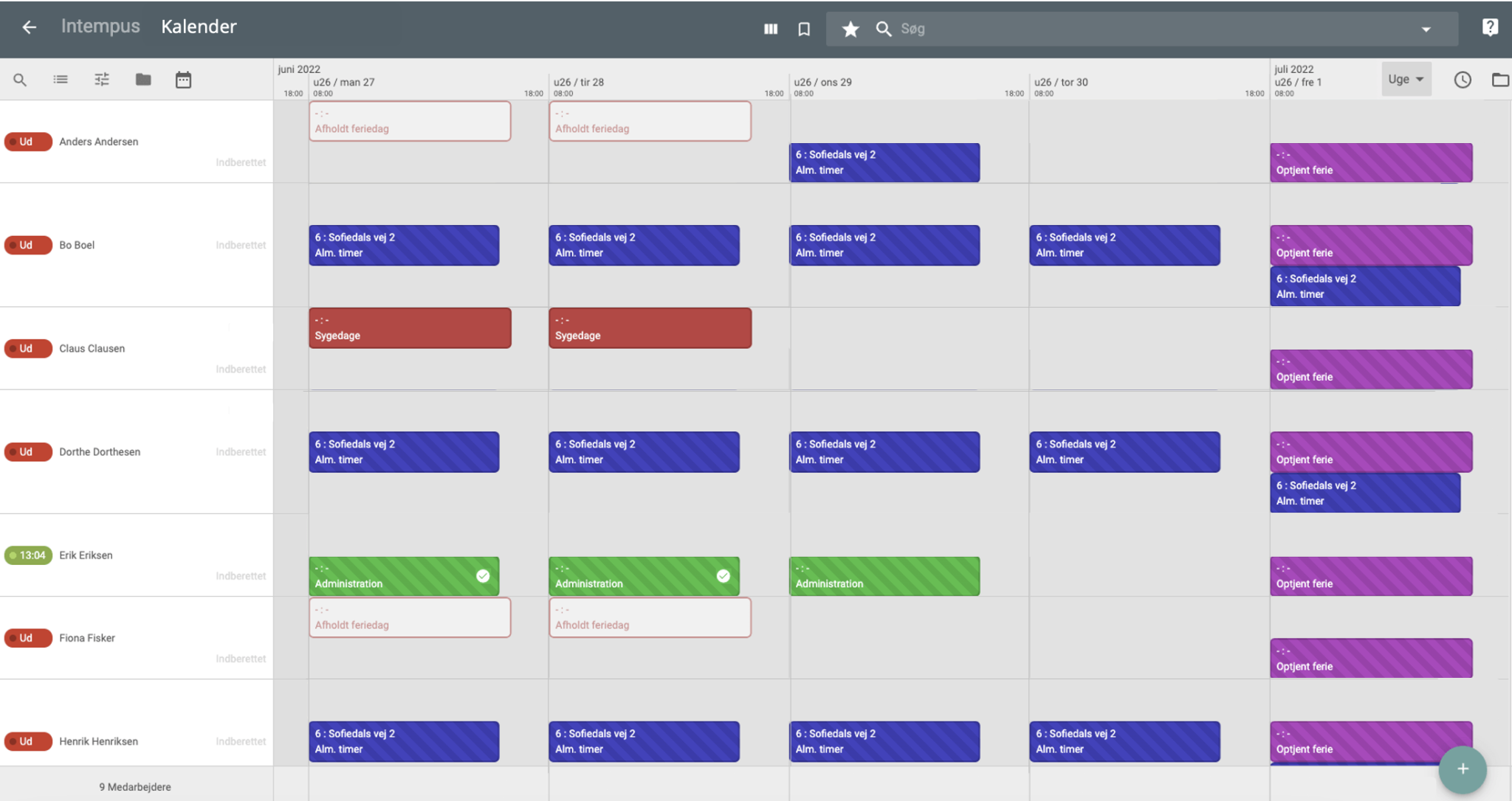 Kalender | App til nem registrering » Prøv gratis nu!